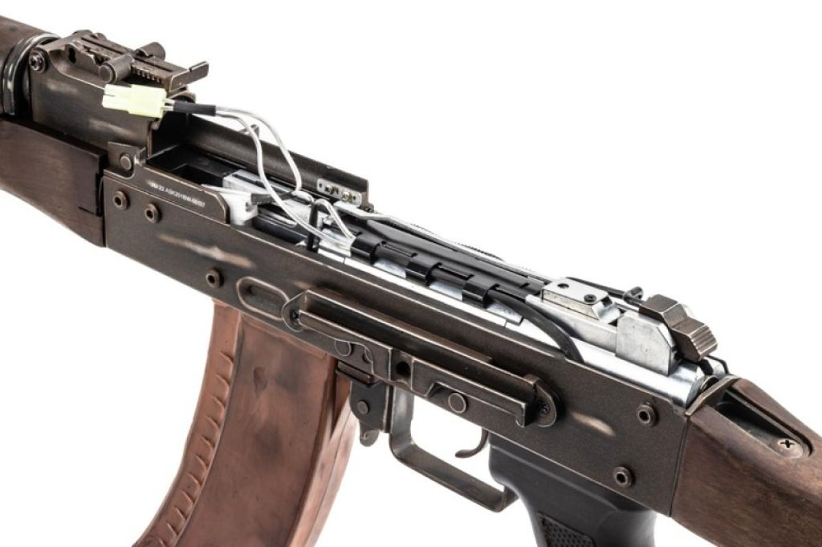 (PRÉ VENDA) AIRSOFT RIFLE APS AEG AK47WOOD FULL METAL BLOWBACK 6MM ...